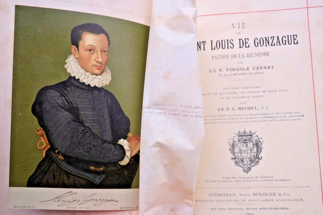 VIE DE SAINT-LOUIS de Gonzague, patron de la jeunesse 1891 EUR 37,00 ...