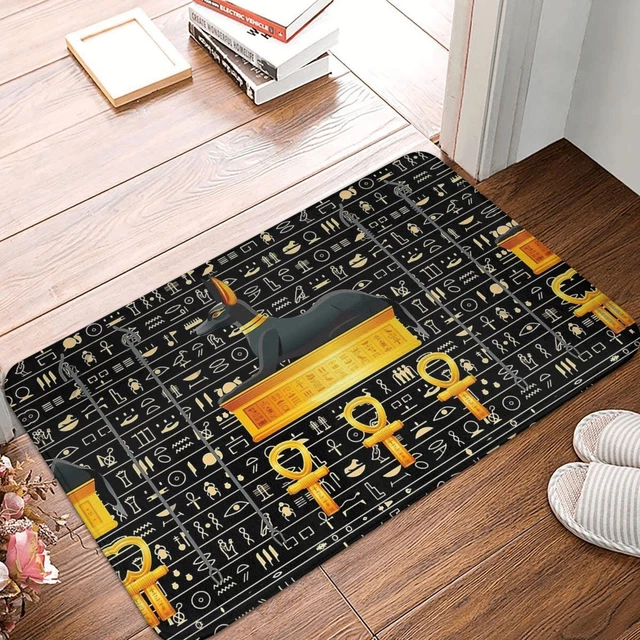 ANCIENT EGYPTIAN KITCHEN Non-Slip Carpet Ankh Bedroom Mat Entrance ...
