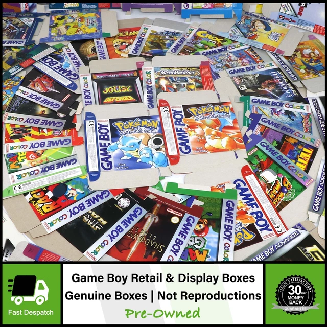 ORIGINAL PROMO SHOP Display & Retail Boxes For Nintendo Gameboy Games ...