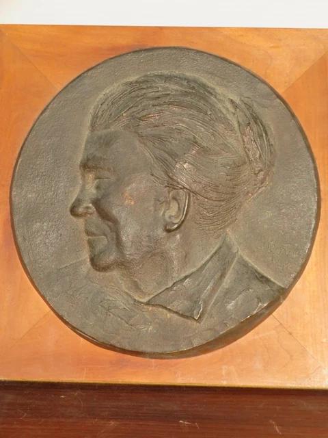 MARTINEZ RARE BAS RELIEF BRONZE +5kgs PORTRAIT FEMME Soong Ching-ling ...