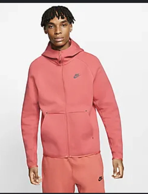 NIKE TECH FLEECE pink/sunset orange old season - Sizes s Rare £85.00 ...