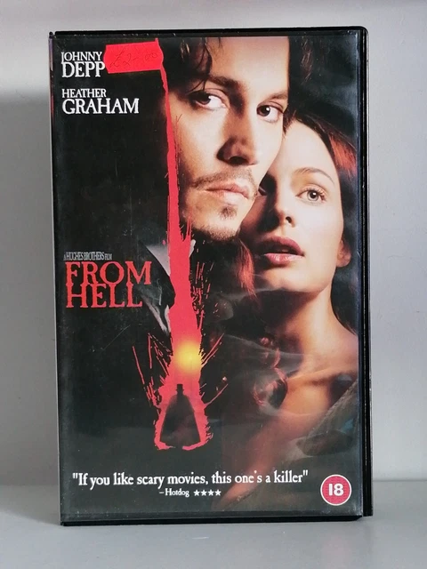 FROM HELL - VHS Video - Horror Movie - Ex-Rental Big Box - Johnny Depp ...
