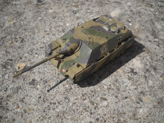 1/76 MAQUETTE MATCHBOX panzer jaeger IV L/70 monté peint + boite ...