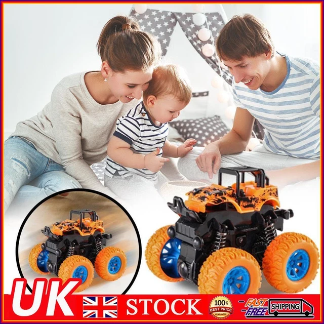 MINI INERTIAL OFF-ROAD Vehicle Pullback Kid Toy Plastic Stunt Car ...