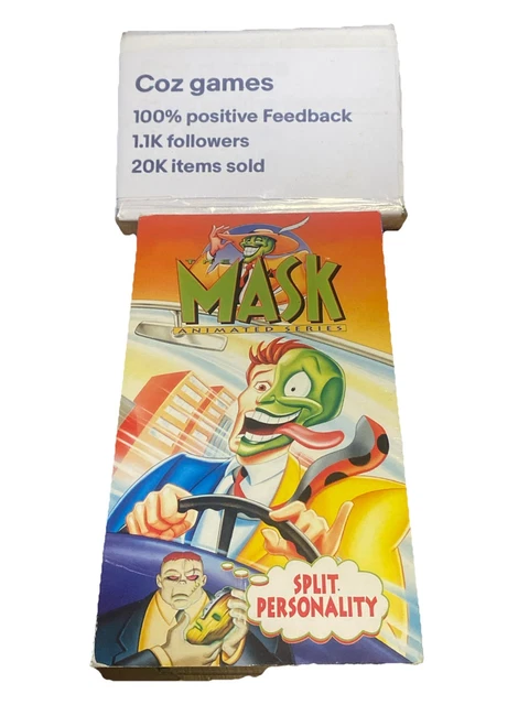 THE MASK ANIMATED Series VHS Video tape Split Personality TV Show Pal ...