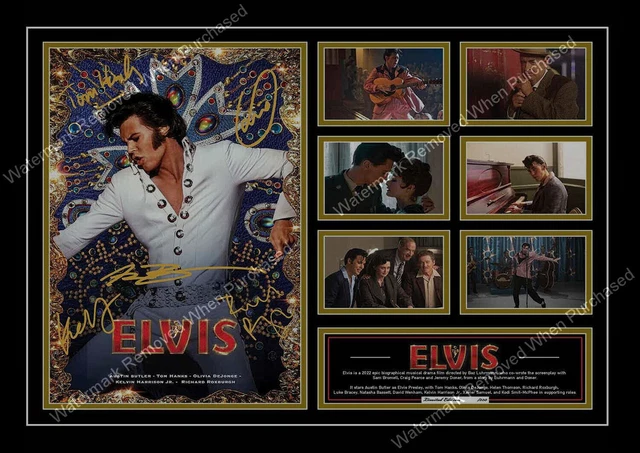 ELVIS 2022 SIGNED Movie Cast Austin Butler Tom Hanks A4 Photo Print ...