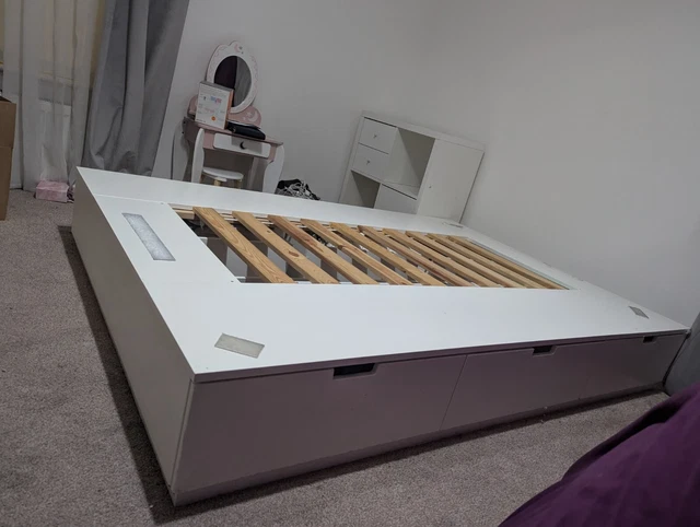 IKEA BED FRAME KING size, Storage Unit - 3 On Each Side £120.00 ...