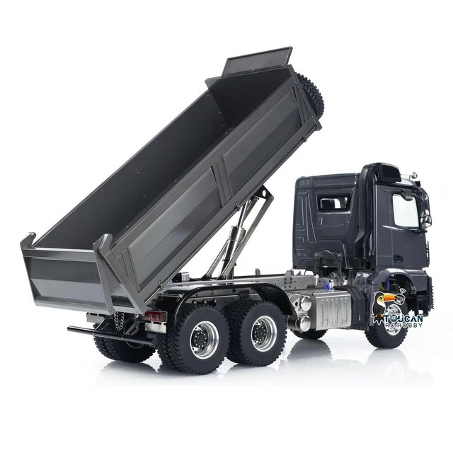 1/14 METAL HYDRAULIC RC Dumper Truck 6x6 Remote Control Tipper 3363 W ...