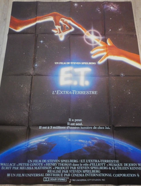 E.T. L'EXTRA-TERRESTRE AFFICHE ORIGINALE Poster 120x160cm 47"63 1982 ...