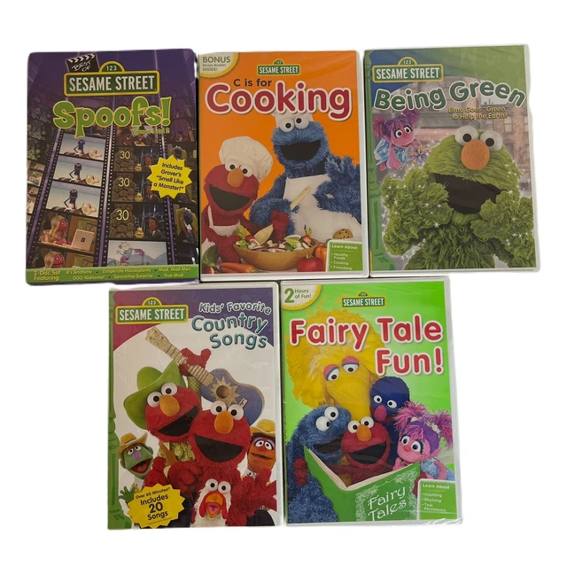 PBS KIDS SESAME Street DVD Lot Of 5 New Sealed Elmo Cookie Monster Big ...