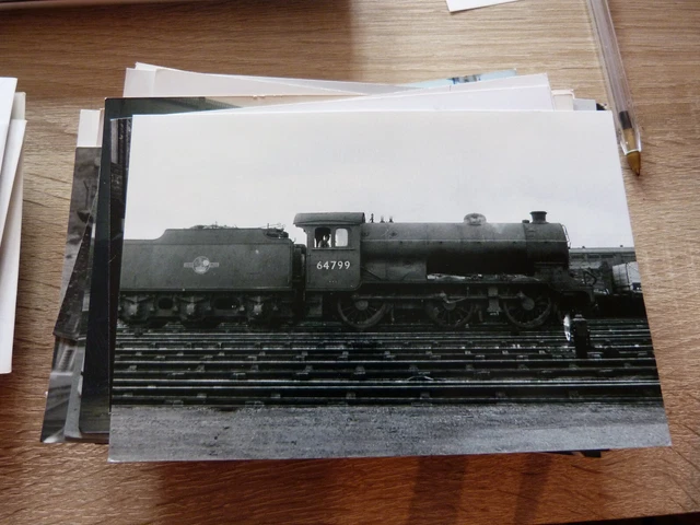 BRITISH RAILWAYS LOCOMOTIVE 64799 in yard at Broxbourne Sept 1958 (H331 ...