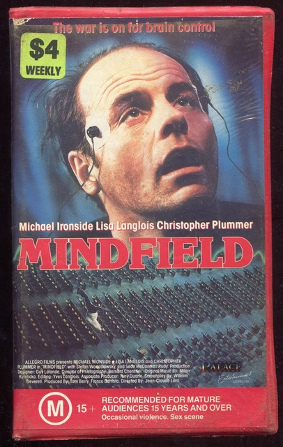 MINDFIELD VHS - Clam shell - Michael Ironside - Palace Entertainment ...