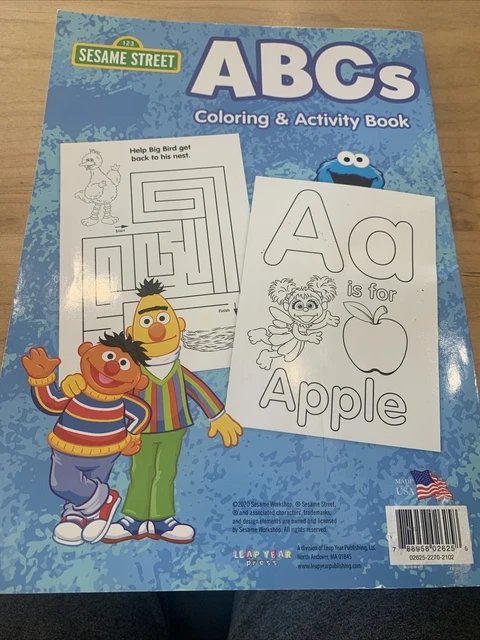 SESAME STREET ABCS coloring & activity book 2010 £3.91 - PicClick UK