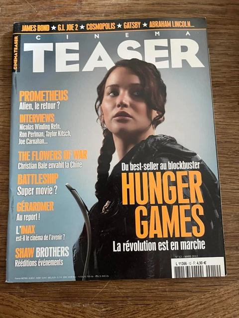 MAGAZINE CINÉMA TEASER 12 - Hunger Games EUR 6,00 - PicClick FR