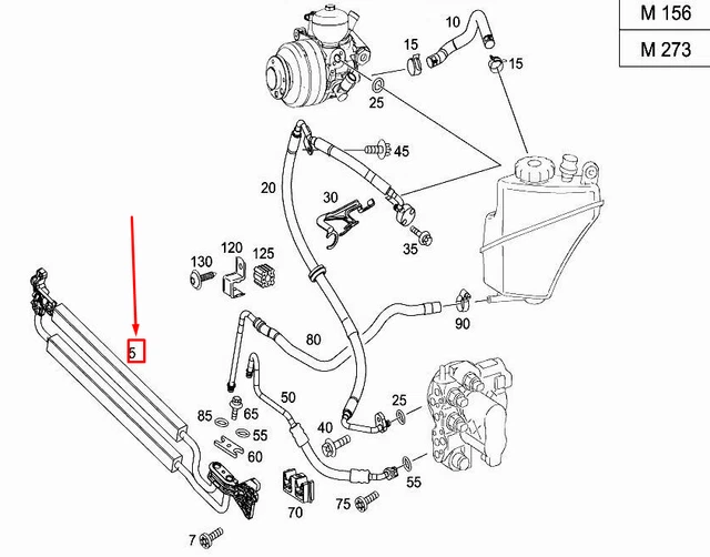 MERCEDES-BENZ SL R231 Engine Oil Cooler A2215004200 NEW GENUINE £399.08 ...