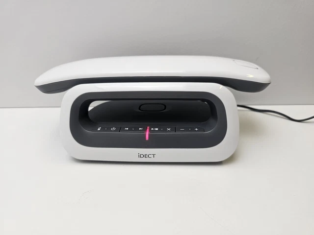 IDECT LOOP SINGLE Cordless Telephone with Answer Machine - White + D ...