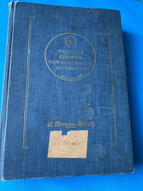 WEBSTERS SEVENTH NEW collegiate dictionary $8.99 - PicClick