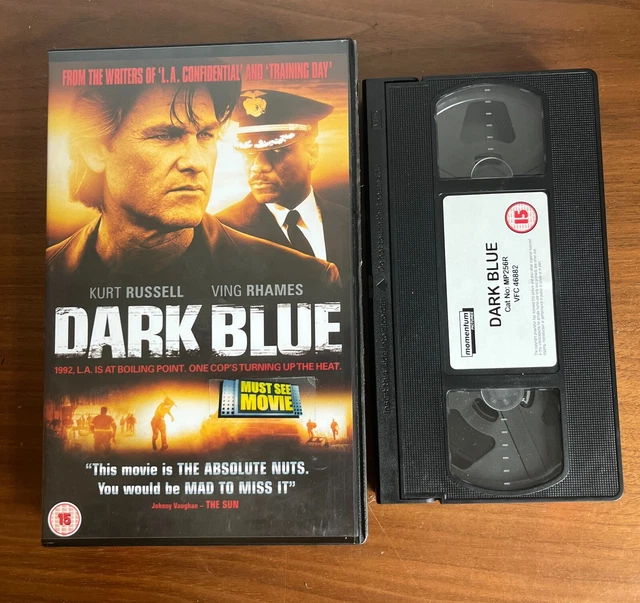 DARK BLUE - Ex Rental VHS Video Tape Kurt Russell, Ving Rhames, Brendan ...