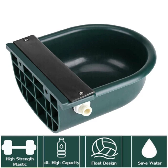 4L ANIMAL AUTOMATIC Float Valve Drinker WATER TROUGH Bowl Sheep Horse ...