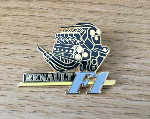 VINTAGE RENAULT ENGINE F1 Formula 1 Motor Car Racing Enamel Pin Badge £ ...