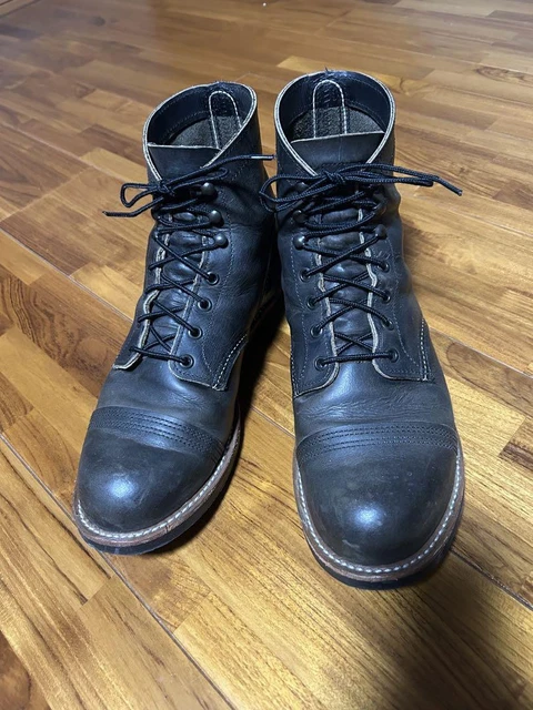 RED WING BOOTS 8086 US:10.5D Leather Black 039615d £330.11 - PicClick UK