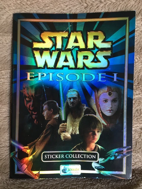 STAR WARS EPISODE 1 The Phantom Menace Complete Merlin Sticker Album ...