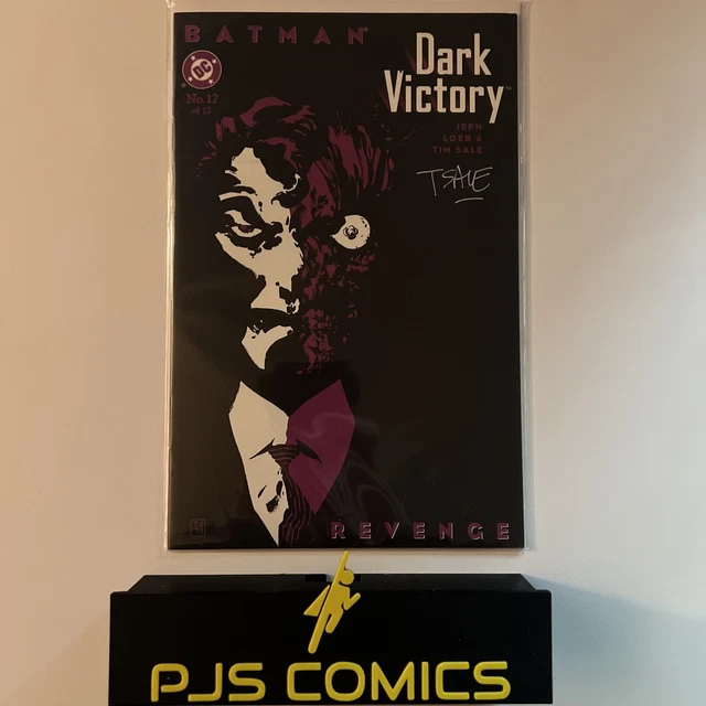 COUVERTURE DE VENTE signée Batman Dark Victory #12 Jeph Loeb longue ...