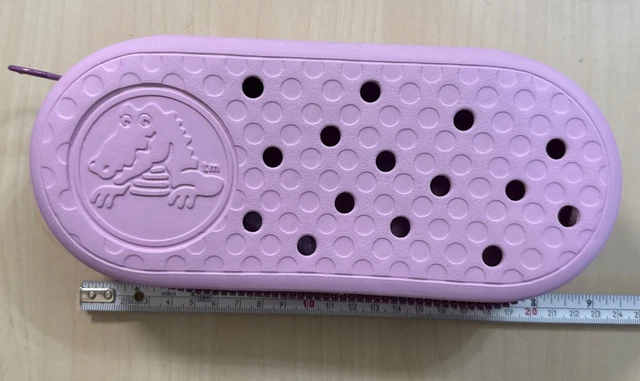 CROCS PINK CLOG Pencil Case Zipper Pouch Storage Case Rare £36.27 ...