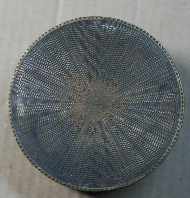 (FR1) VINTAGE BOÎTE pilules métal argenté, signée Frainier P1362/10 EUR ...