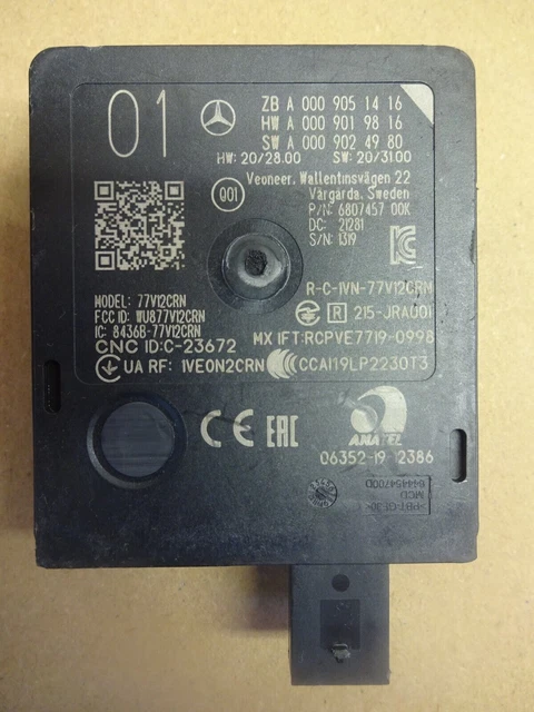 ORIGINAL MERCEDES-BENZ RADARSENSOR Steuergerät radar unit A0009051416 ...