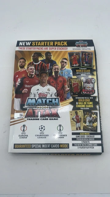 TOPPS MATCH ATTAX 2024/25 Trading Card Game Starter Pack: Binder Packs ...