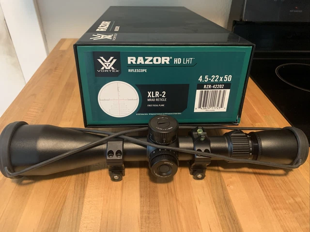 VORTEX RAZOR HD LHT 4.5-22x50 FFP XLR-2 MRAD Riflescope RZR-42202 ...
