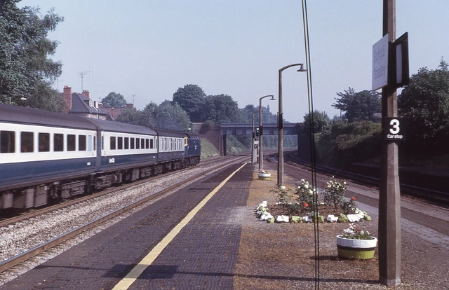 ORIGINAL SLIDE BR Brush Class 47 Diesel At Goring & Streatley Station Jun 1975 £3.49 - PicClick UK
