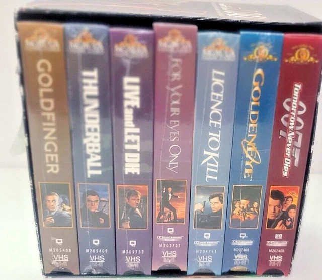 THE JAMES BOND Collection 7-Tape VHS Box Set New and Sealed Collectors ...