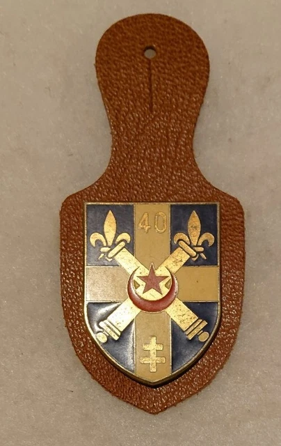 INSIGNE MILITAIRE 40 ème régiment artillerie, 40 RA, Suippes, G 2161 ...