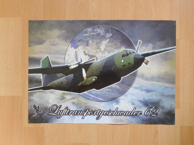 POSTER BUNDESWEHR TRANSALL C-160 Flugzeug Militär Luftwaffe Piloten ...