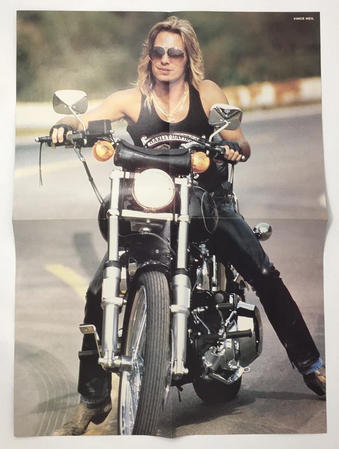 VINTAGE VINCE NEIL & W.A.S.P. 80s Metal Magazine Centerfold Poster ...