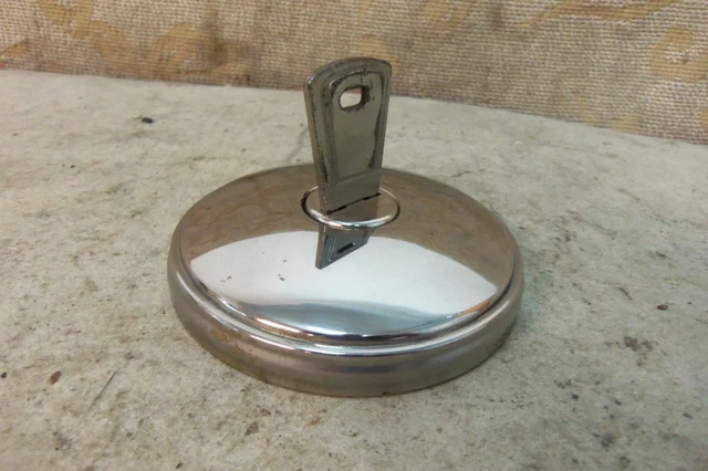 RARE NOS PRESCO Chrome Petrol Fuel Cap Classic Bmc Austin Morris Ford ...