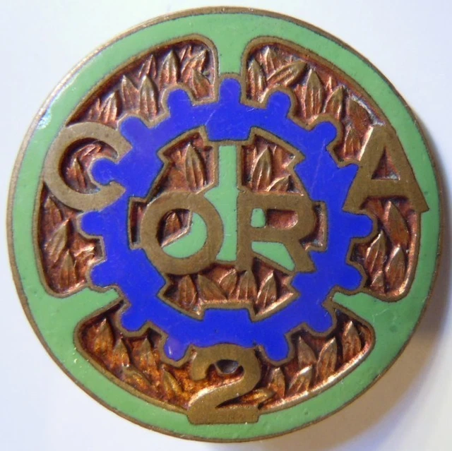 TRAIN 1939 CORA 2 Cie Organisation Automobile insigne authentique WWII ...