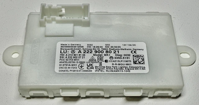 MERCEDES KEYLESS ENTRY Module 2229008021 A2229008021 A 222 900 80 21 EUR 155,00 - PicClick DE