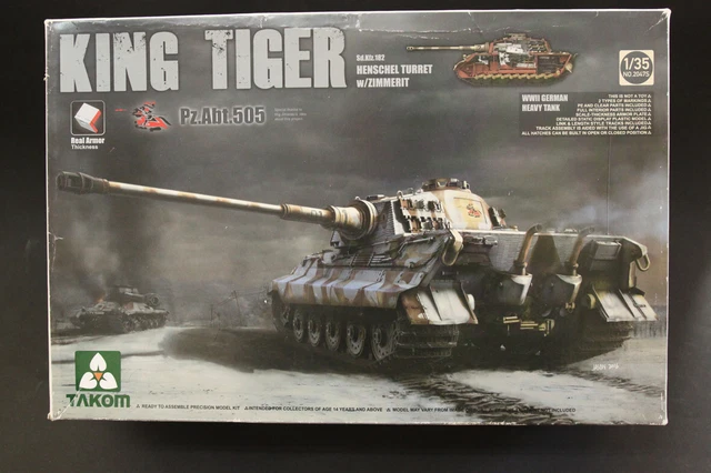 1:35 TAKOM 2047 Sd.Kfz.182 King Tiger Henschel Turret teilgebaut ...