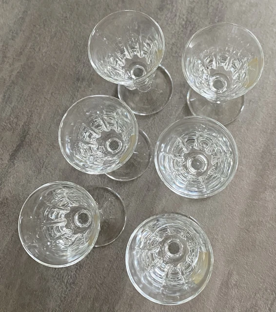 LUMINARC VERRERIE D'ARQUES France Vintage Stemmed Shot Glass Tiny Wine ...