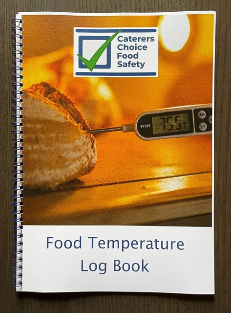 FOOD TEMPERATURE LOG Book. Food Safety. Temperature Record. Probe ...