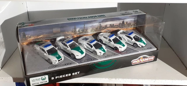 MAJORETTE POLICE DUBAÏ Set 5 Bentley Porsche Lamborghini McLaren pack ...