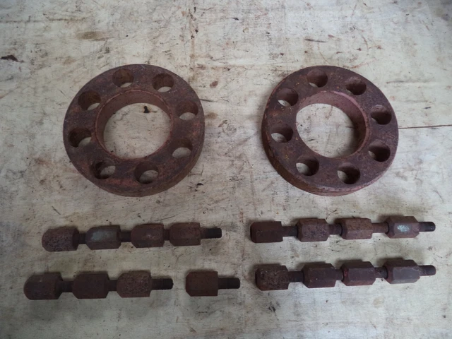 MASSEY FERGUSON DUAL Wheel Spacer kit with studs for MF 35 MF 135 ...
