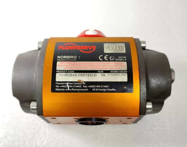 NORBRO FLOWSERVE 40R 10-RDB40-1SD1E0-D Pneumatic Actuator (Expedited ...