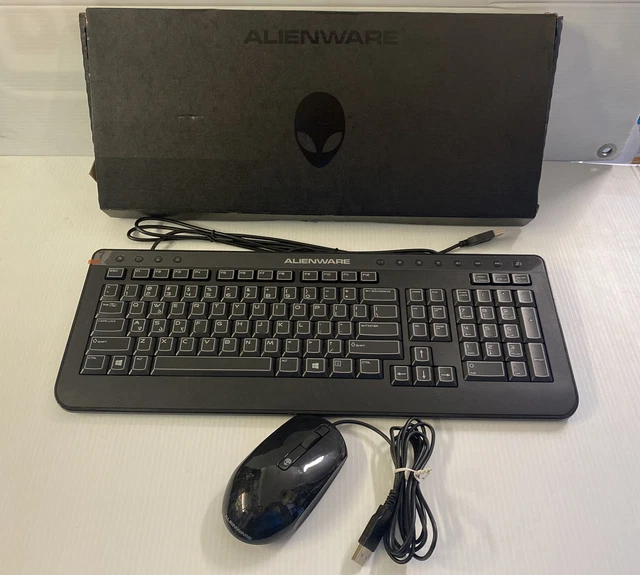 ALIENWARE REV A00 Gaming Wired Mechanical Keyboard 2018 NEW + Mouse $39 ...