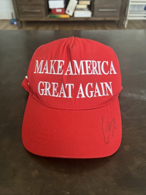 MAGA CALI FAME hat 45-47 Charlie Kirk Signed Red Snap Back Hat £188.89 ...