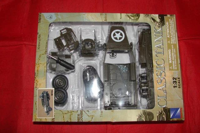 NEW RAY CLASSIC Tank 1/32 M16 Maquette Vehicule Militaire A Monter Neuf ...