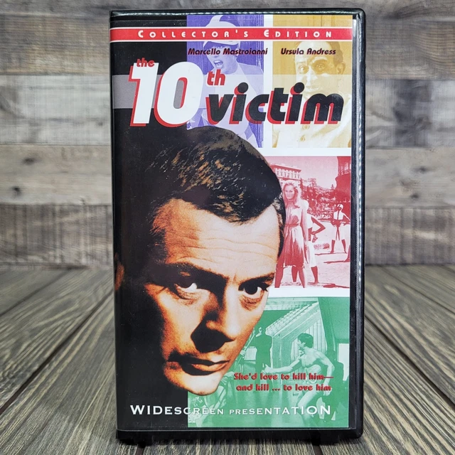 THE 10TH VICTIM (VHS, 1965) Widescreen Collector's Edition Clamshell ...